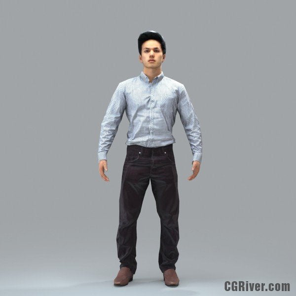 Asian Man, Business - RIGGED 3D MODEL for 3ds Max or Cinema 4D (BMan01 ...