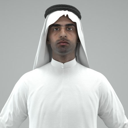 ARAB MAN- RIGGED 3D MODEL (ArMan0001HD2CS) – CG River